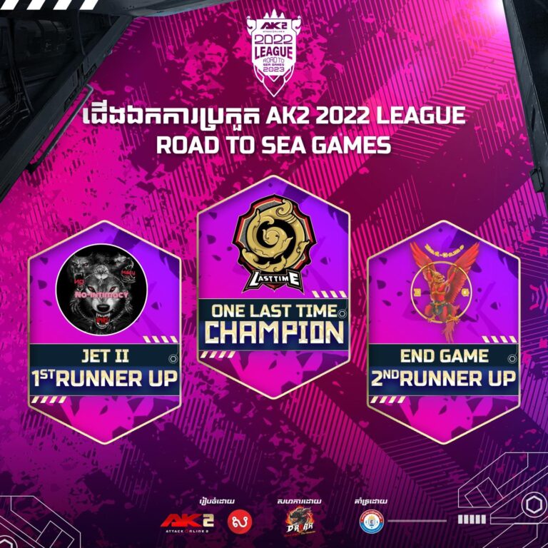 អបអរសាទរកីឡាករកីឡាអេឡិចត្រូនិកកម្ពុជា AK2 Qualifiers to SEA Games 2023 ...
